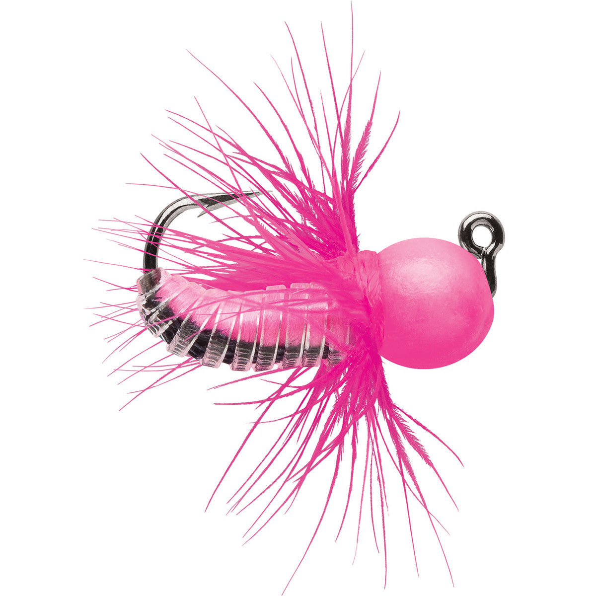 Glow Pink Tungsten Fly Jig – Big Eye Spinnerbaits